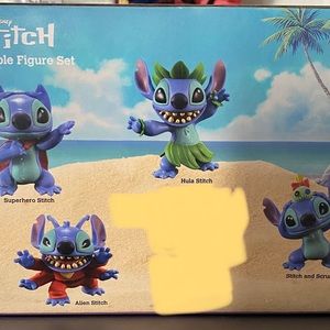 Disney | Toys | Stitch Collectible Figure Set 4 | Poshmark